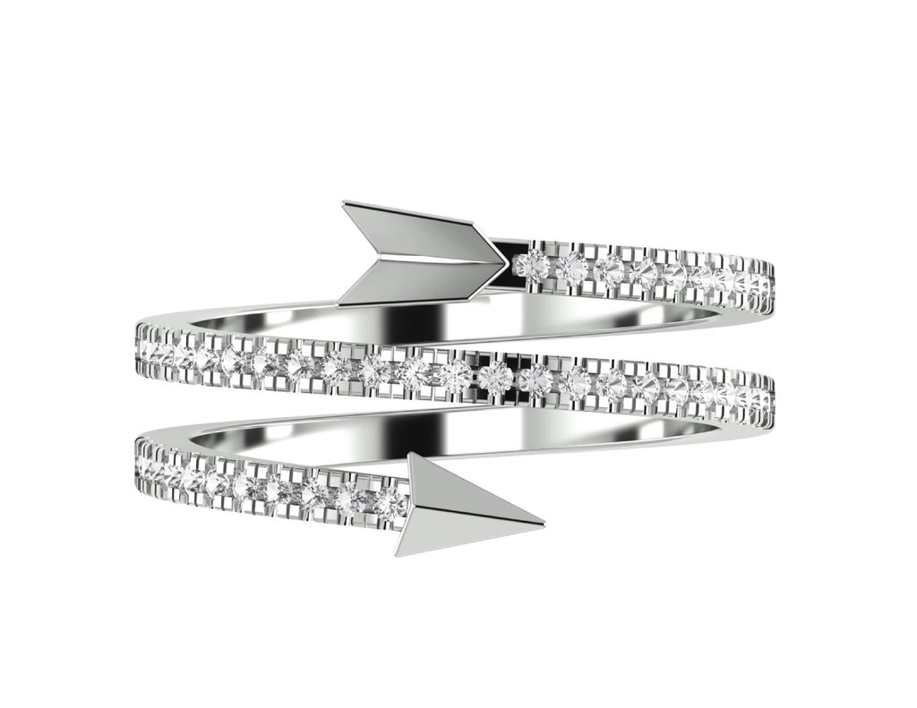Slingshot Ring in 925 Sterling Silver Design | Silky Silver
