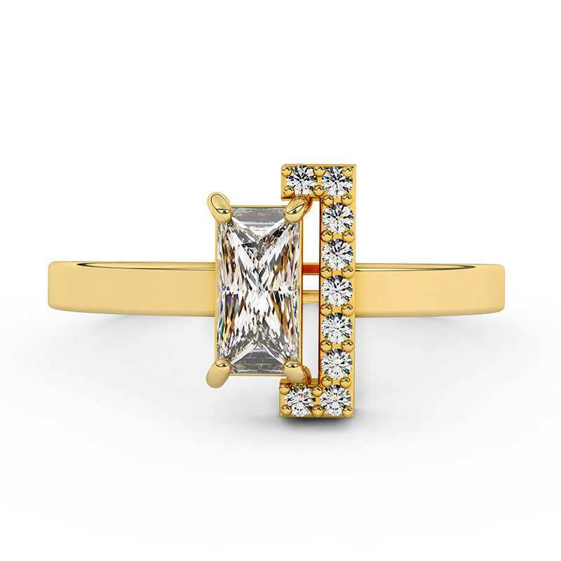 Layers of Love Ring in Golden Sterling Silver | Silky Silver